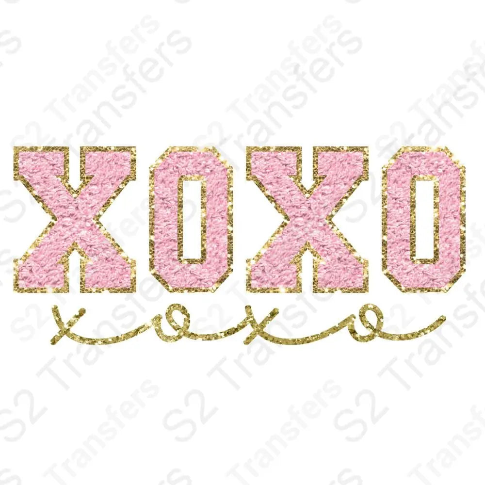 Faux Glitter Patch XOXO - DTF Transfer – S2 Transfers