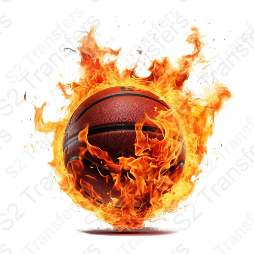 Fire Basketball - DTF Transfer – S2 Transfers