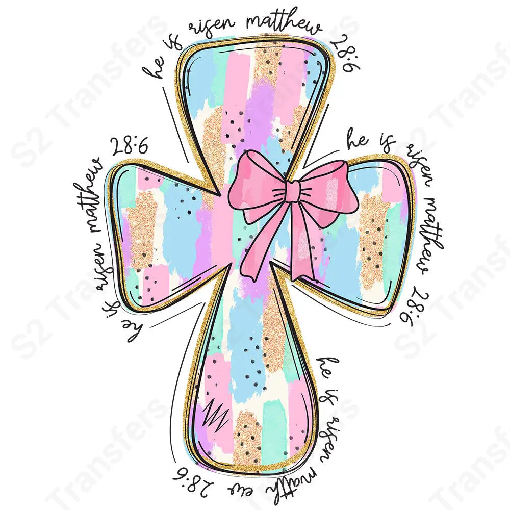 Pastel Cross Verses - DTF Transfer – S2 Transfers