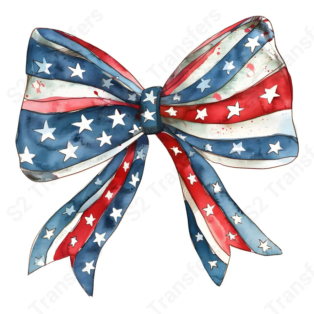 Vintage Patriotic Bow - DTF Transfer – S2 Transfers